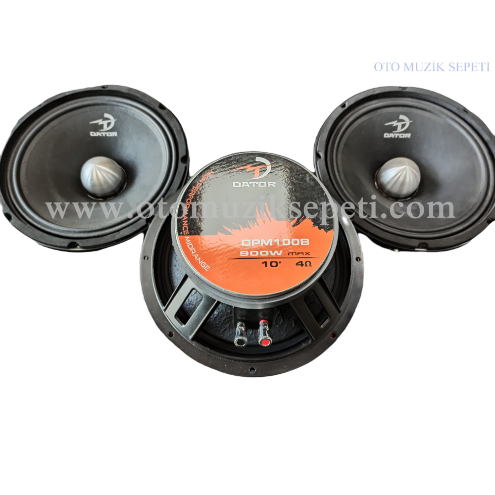 Oto Muzik Sepeti - DATOR DPM100 25 Cm Midrange Hoparlör 900 Watt 225 ...